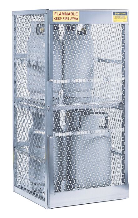 Justrite Cylinder Locker, 8 Vertical | Labs USA