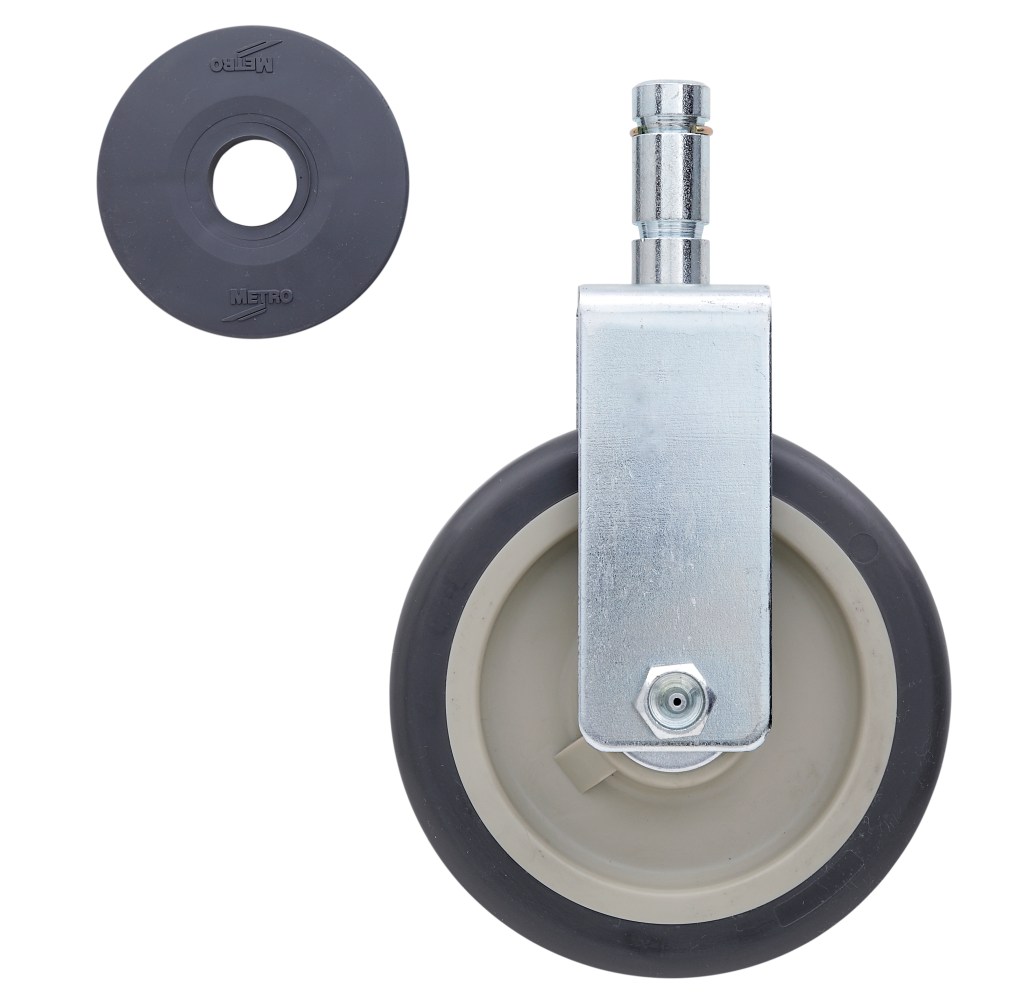 Metro 6MPR 6" Polyurethane Rigid Stem Caster for Super Erecta ...