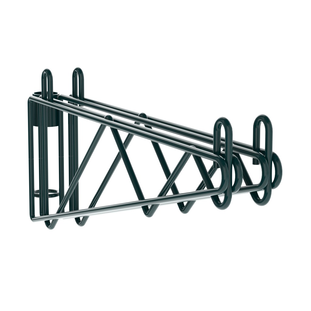 Metro 2WS18K3 Super Erecta Post-Type Wall Mount Double Shelf Support ...