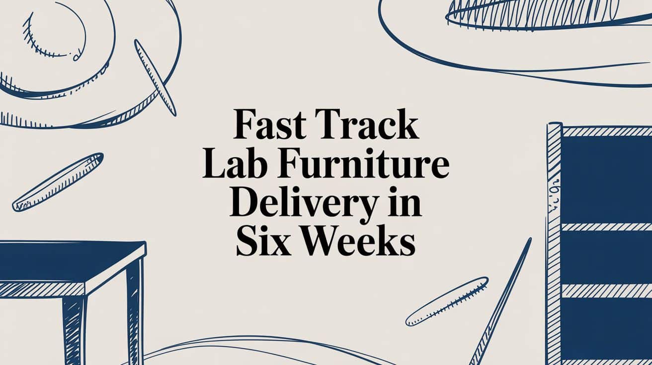 Fast Track Lab Furniture Delivery in Six Weeks or Less